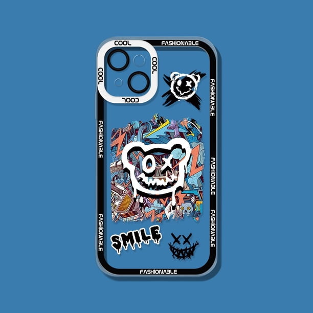 Funda transparente con dibujos animados para iPhone, carcasa suave de ...