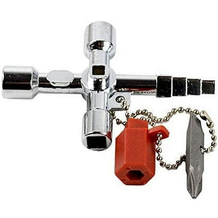 4 Way Multifunctional Cross Spanner Wrench Key Spanner Adjustable 4 in ...