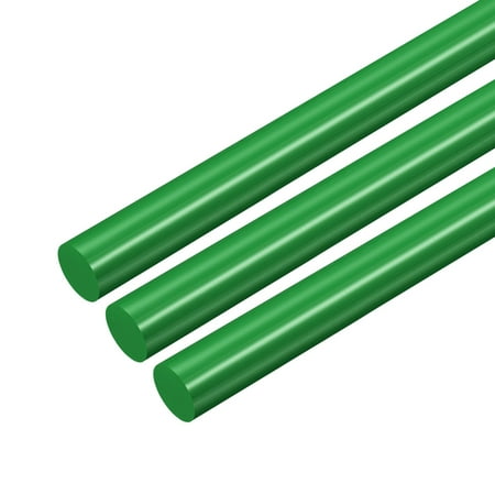 (POM)Plastic Round Rod,Polyoxymethylene Rods,12mm Dia 50cm Length Green ...