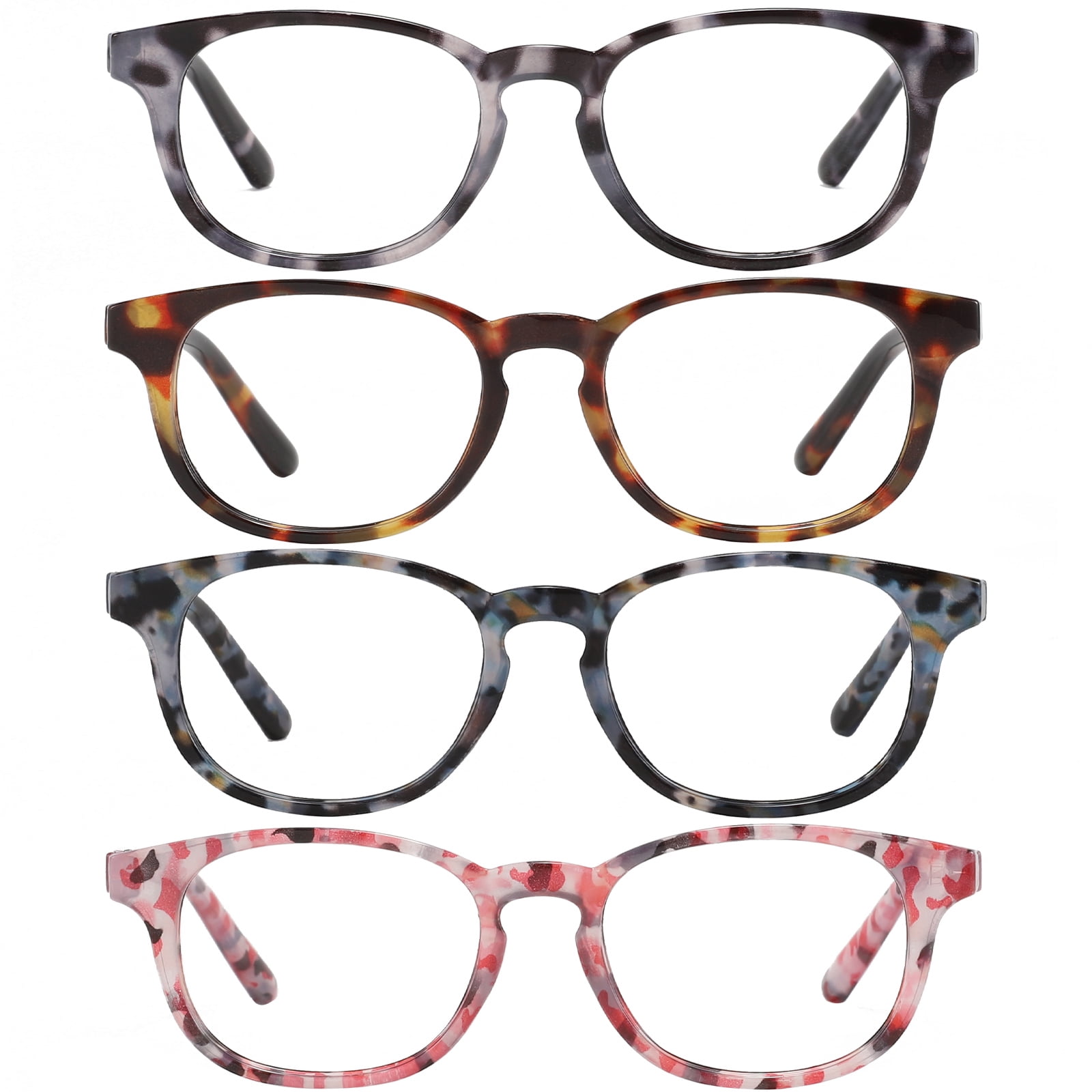 Przene Blue Light Blocking Reading Glasses for Women Men Oval Readers ...