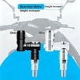 2Pcs Motorcycle Side Glass Risers Bracket with Height Extension ...