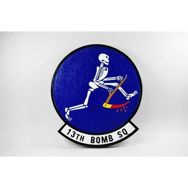 13th Bomb Squadron Grim Reapers Plaque,14, Mahogany - Walmart.com