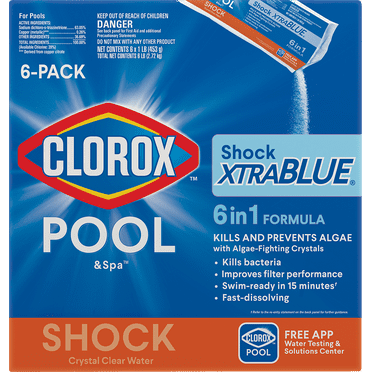 Clorox Pool&Spa All-in-One XtraBlue Pool Chlorinating Granules, 40 lbs ...