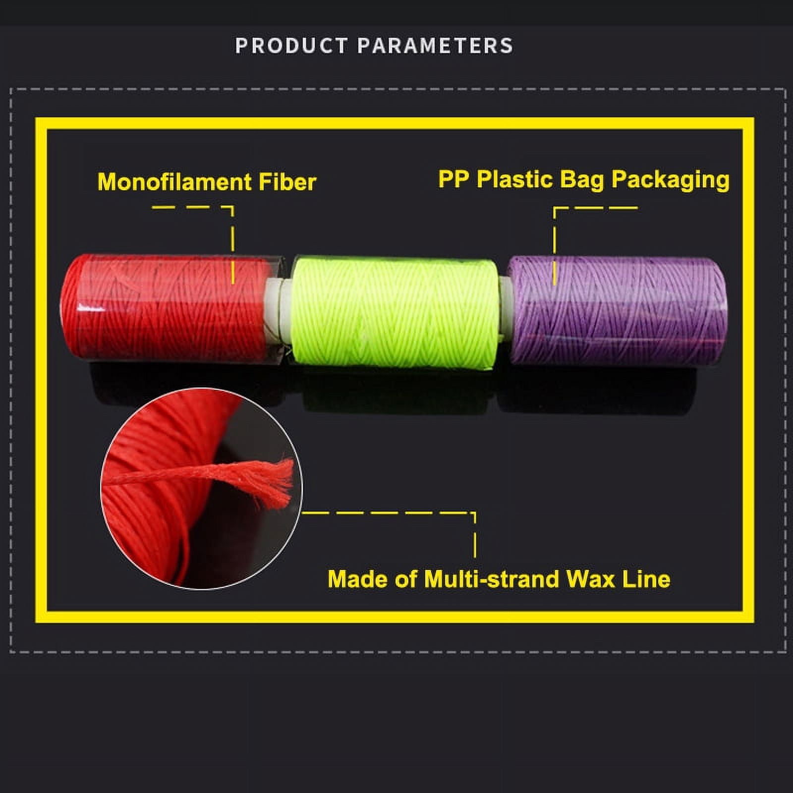 Hilo encerado de 150D para costura manual de cuero, ideal para billeteras y proyectos DIY, 50 ...