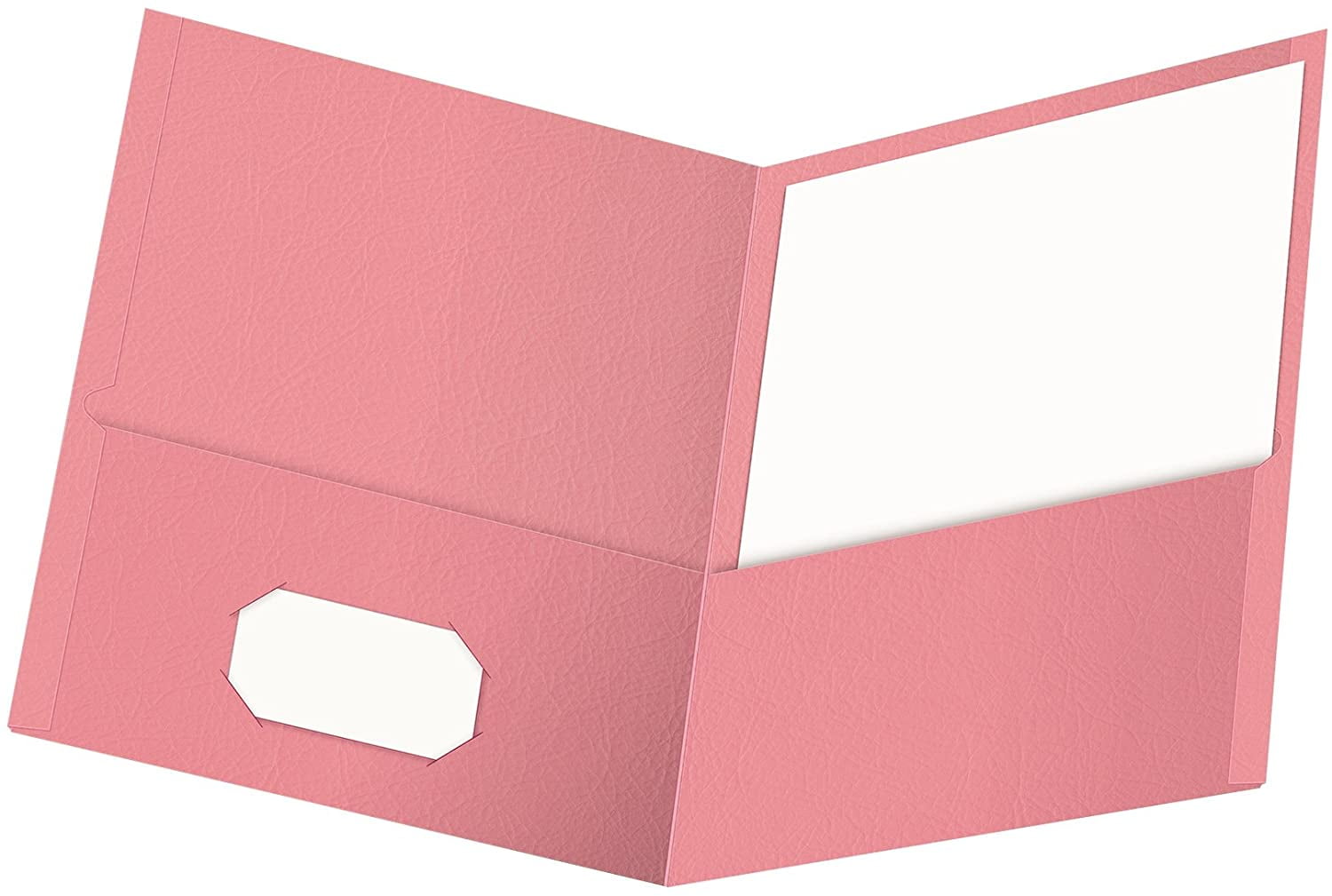 Oxford Twin-Pocket Folders, Textured Paper, Letter Size, Pink, Holds ...