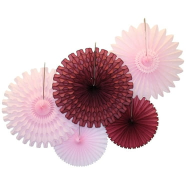 Devra Party Peacock Purple, Lime, and Turquoise Large Tissue Paper Fan ...