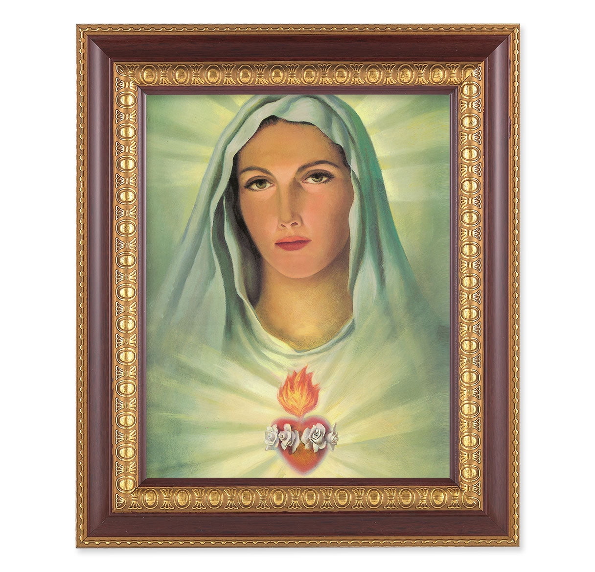 Immaculate Heart of Mary Picture Framed Wall Art Decor Large, Dark ...