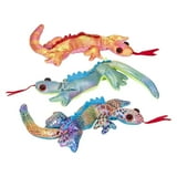 Set of 3 - Cute Mini Stuffy Lizard Sand Filled Toy - Weighted Bean Bag ...
