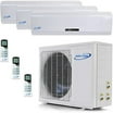 Multi Zone Mini Split Ductless Air Conditioner Dual 2 Zone 12000 18000 ...