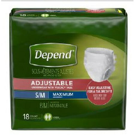 UPC 125113332081 - Depend Adjustable Adult Underwear, Tab Closure Small ...