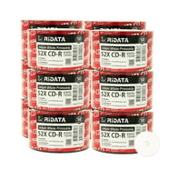 500 Pack Ridata Black CD-R 48X 700MB 80M Shiny Silver Thermal Surface ...