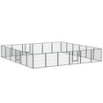 PawHut 24 Panel 31.5 Inch Dog Playpen for Small and Medium Dogs, Gray ...