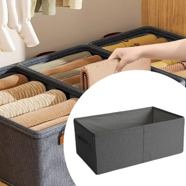 Cesto para almacenar ropa, caja de almacenamiento para guardarropa con ...