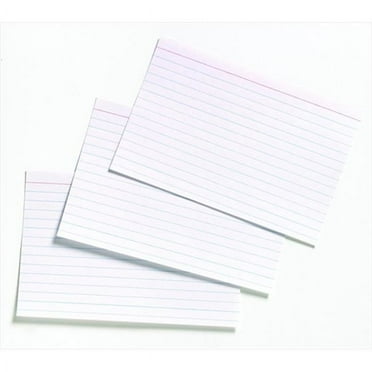 Universal Ruled Index Cards, 4 x 6, White, 500/Pack -UNV47235 - Walmart.com