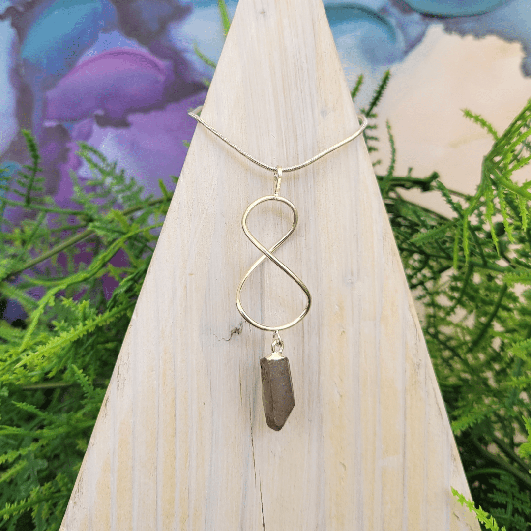 Infinity Twist Silver Plated Pendant w/ Various Stones - Walmart.com