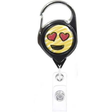 Officially Needed ID Badge Holder Retractable, Carabiner Badge Reel ...