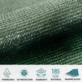Dark Green 5'x16' Customized Rectangle Sun Shade Sail for Outdoor ...