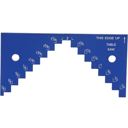 Xizioo Step Depth Gauge, Saw Height Gauge Aluminum Table Saw Depth ...