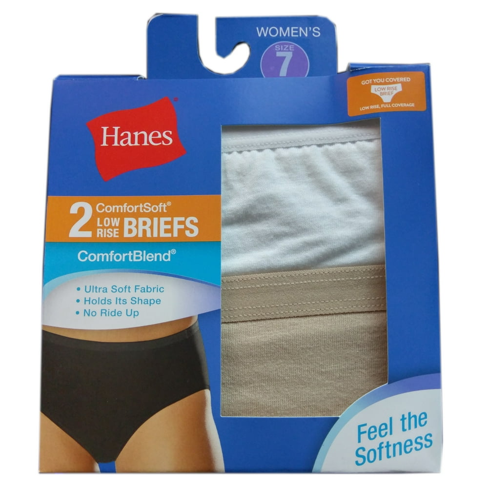 Hanes - Hanes 2-Pack Comfort Soft Low Rise Mixed Solid Colors Briefs ...