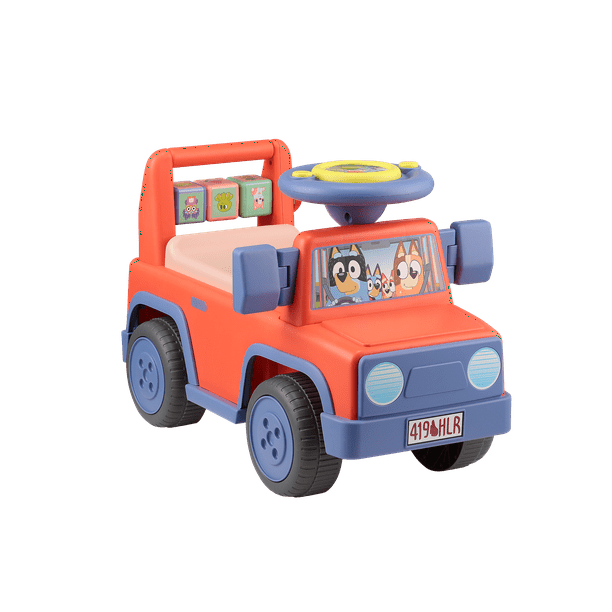 Bluey Licensed Interactive Ride-On Push Car for Boys and Girls, Foot-to ...