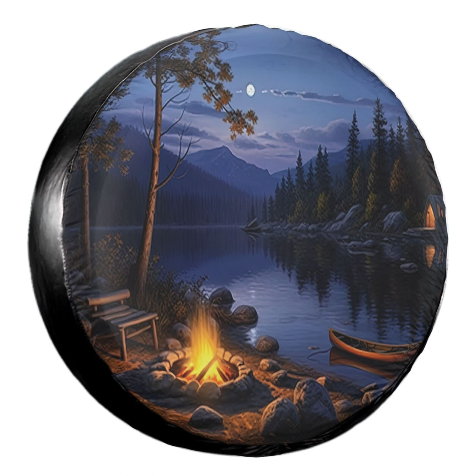 KAKALAD Lake Forests Campfire 02 Spare Tire Cover Weatherproof ...