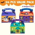 Joyin 24pcs 3D Halloween House Themed Goodies Holder Cardboard Treat ...