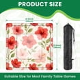 Mahjong Mat 31.5" x 31.5" Seamless Vibrant Red Pink Hibiscus Flowers ...