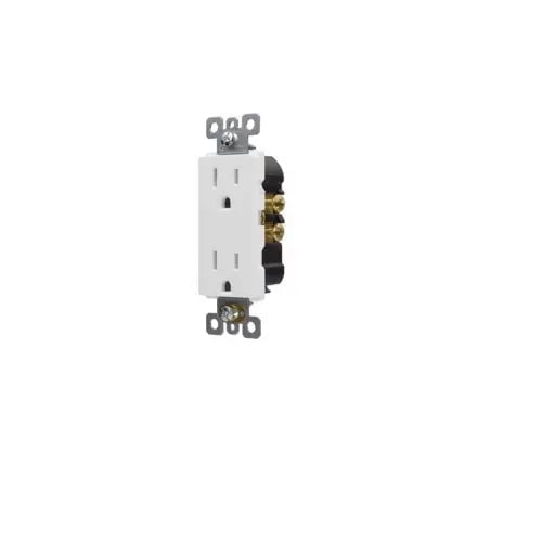 USI R820TRWH 20 Amp Standard Self-Grounding, Tamper Resistant Duplex ...