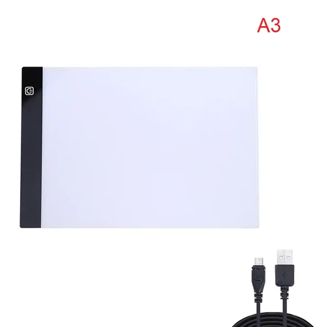 A3/A4/A5 Three Level Dimmable Led Light Pad Drawing Board Pad Tracing ...