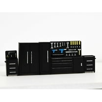 Diorama 1/64 Diecast Car Parking Lots Tool Cabinet Model Set, Garage ...