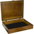 WE Games Old World Wooden Treasure Box with Brass Latch for Storage ...