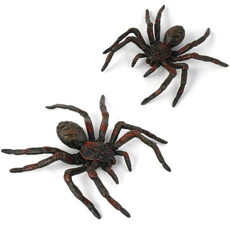 2 PCS Realistic Spider Figures, Giant toy Spider Animal Model ...