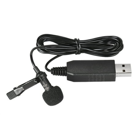 150cm Portable Mini Clip-on Omni-Directional Stereo USB Mic Microphone ...