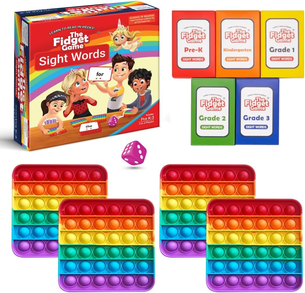 SHIBA-THE FIDGET GAME Sight Words - Learn to Read in Weeks, Master 220 ...