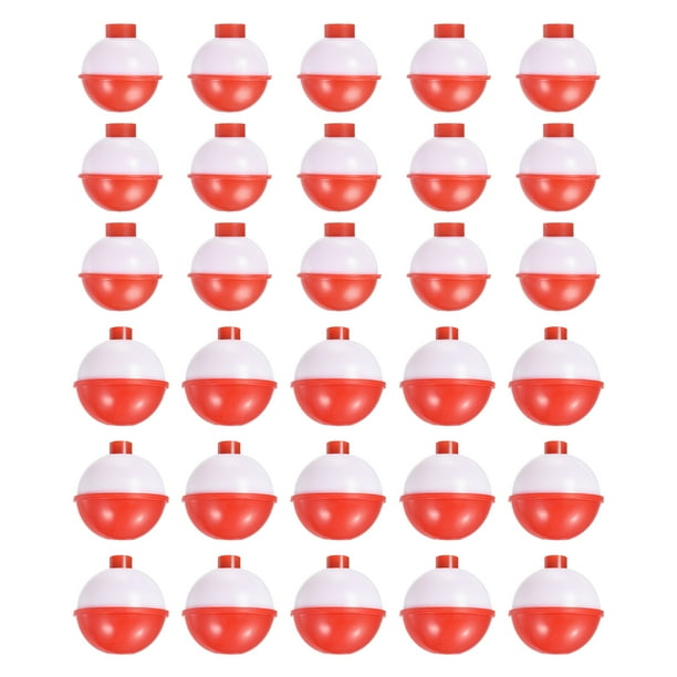 1/1.5 Inch Fishing Bobbers, Plastic Push Button Round Fishing Float ...