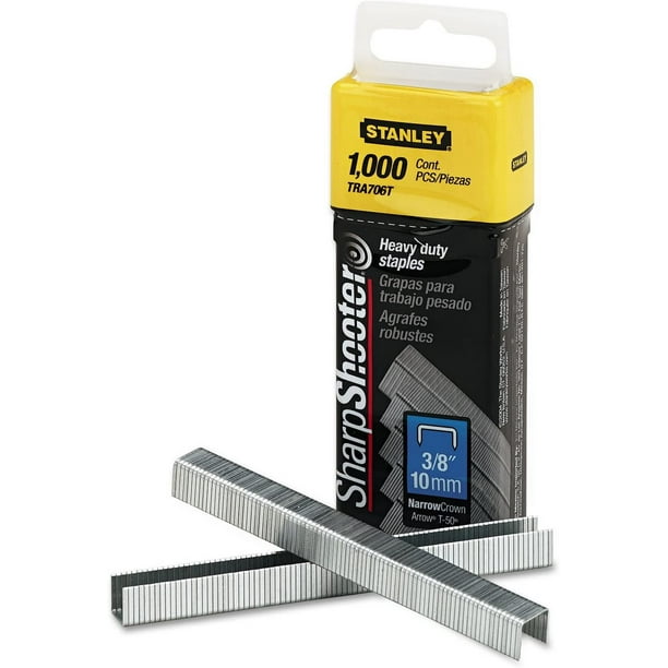 Stanley Tra706t Sharpshooter Heavy-Duty Tacker Staples, 3/8-Inch Leg ...