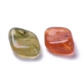 50 pc Acrylic Beads Imitation Gemstone Style Rhombus Mixed Color 20mm ...