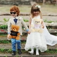 2 Pieces Wedding 10 Inch Bear Stuffed Animal Will You Be My Flower Gril ...