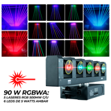 Barra Laser Rgb 500 Mw Y Led Ambar 5w Smr Pro Boster Dmx | Bodega ...