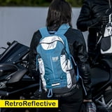 Riderbag Hi Vis Reflective Bike Motorcycle Backpack Blue - Walmart.com
