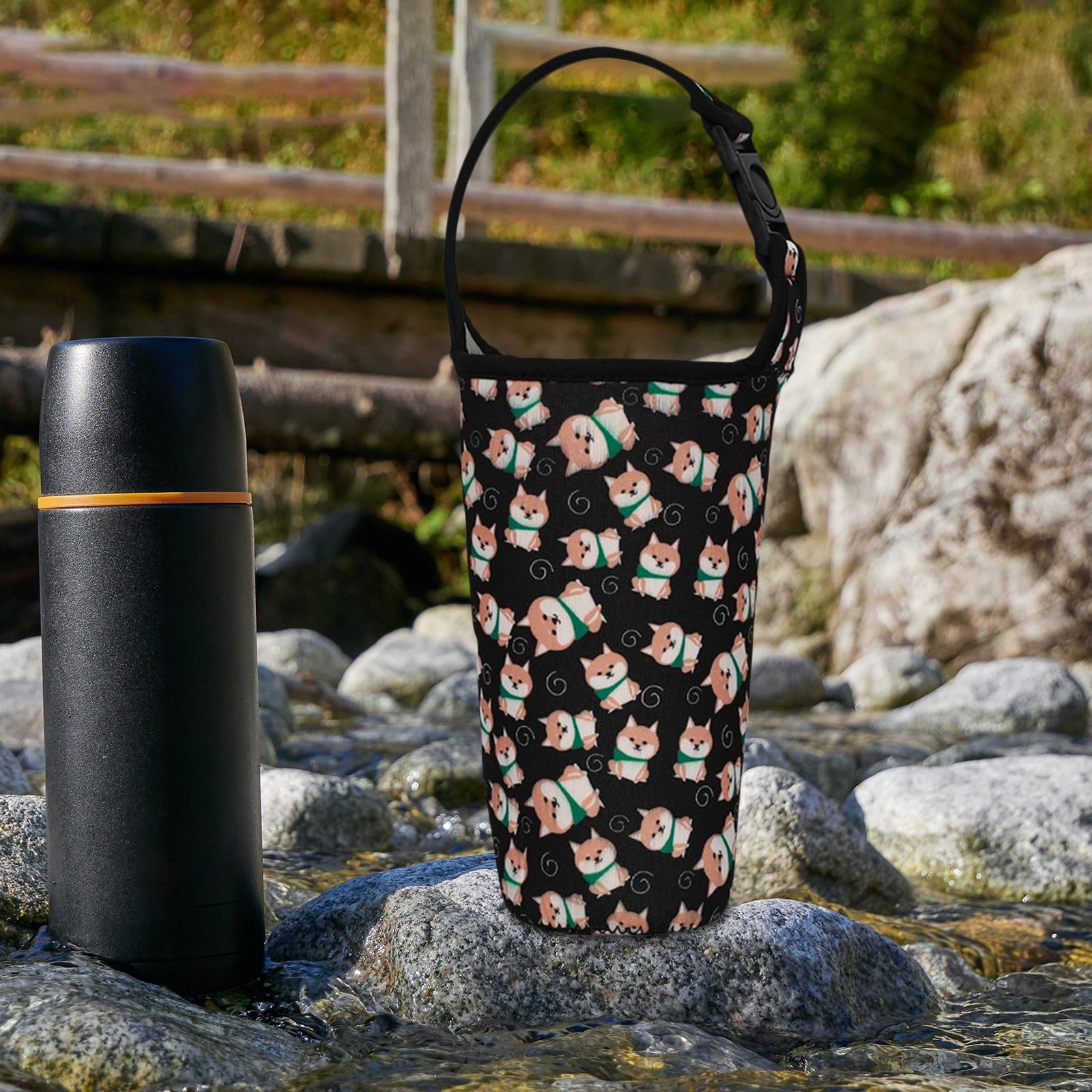 Portavasos con aislamiento de neopreno portátil Funda para botella de ...