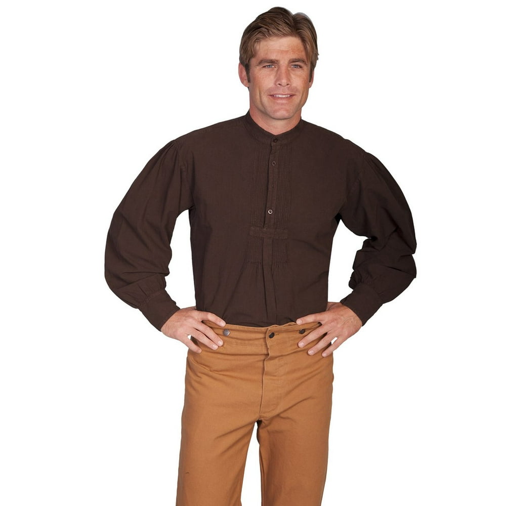 Scully Leather - Scully Old West Shirt Mens Range Wear Long Sleeve ...