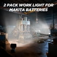 2Pack LED Cordless Work Light for Ma*kita 18V Battery, Portable ...