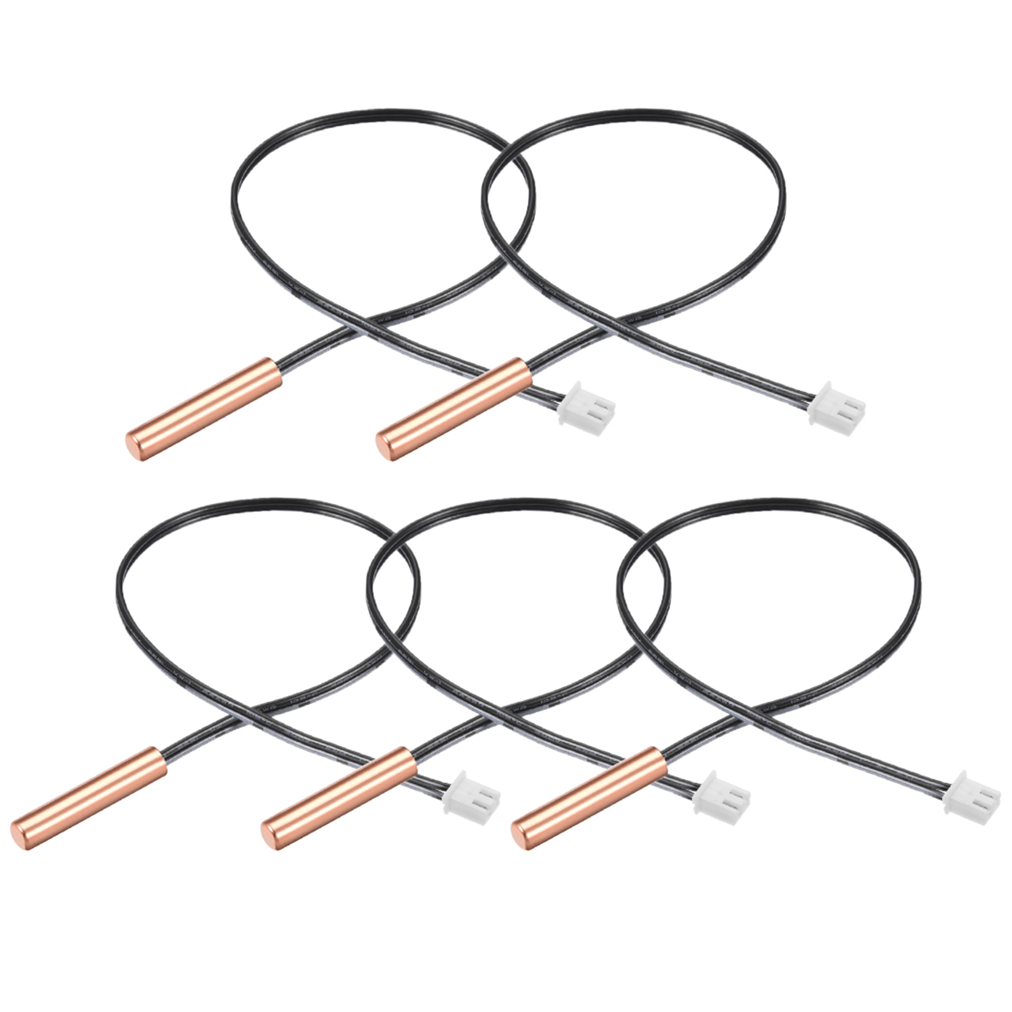 5 Pcs 10K NTC Thermistor Probe 15.7 Inch Copper Temperature Temp Sensor ...
