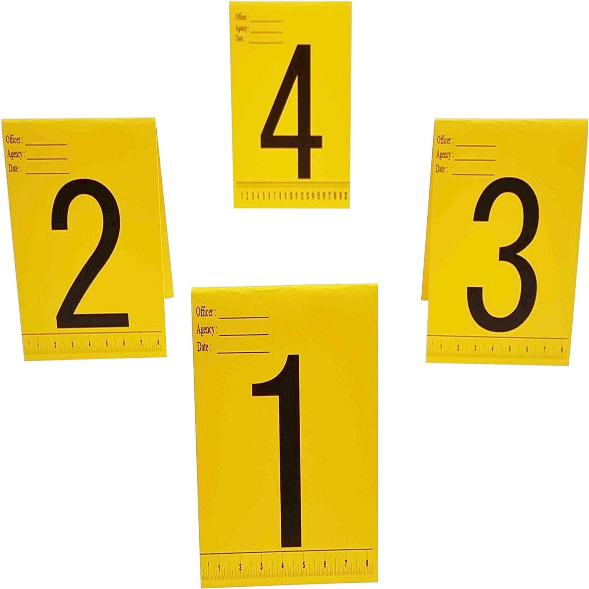 Kobe1 Disposable Photo Evidence Frames, Tents, Markers,1 to 4 Cards, (4 ...