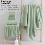 Jessy Home Oversized 8 Piece Soft Plush Towel Set 600 GSM Microfiber ...