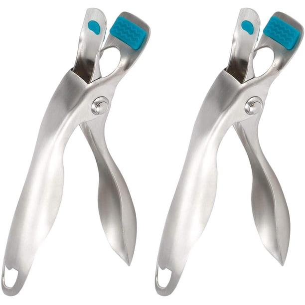 Bowl Clamps, 2 Pieces of Stainless Steel Dish Clip Food Tongs ...