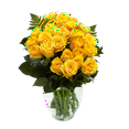 Two Dozen Yellow Roses- Beautiful Fresh Cut Flowers- Express Delivery ...