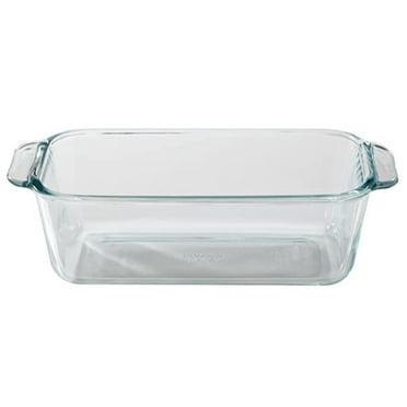Pyrex Basics Rectangular Casserole 2 Quart Oblong Glass Baking Dish ...