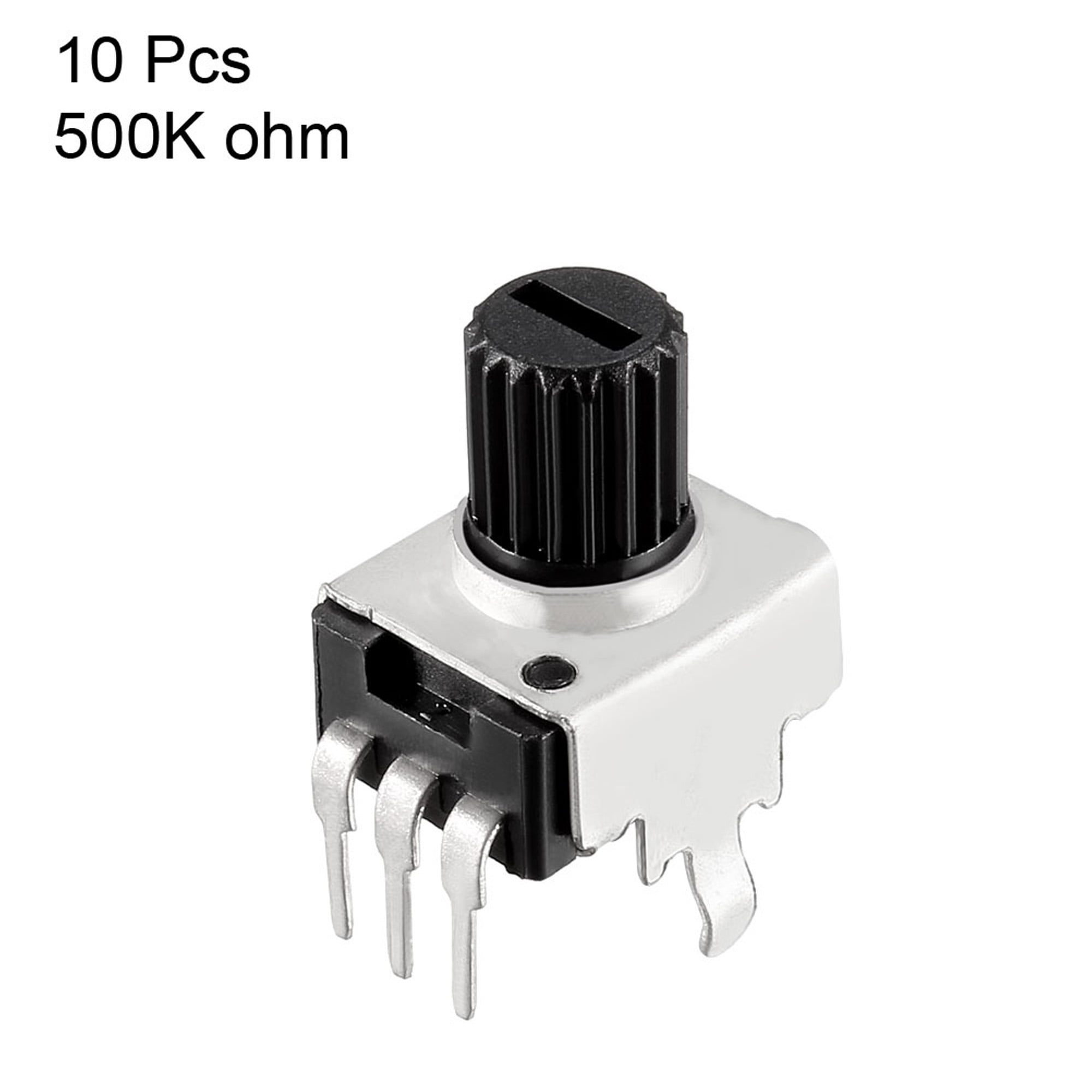 Buy Uxcell Carbon Film Potentiometer 500K Ohm Variable Resistors Single ...